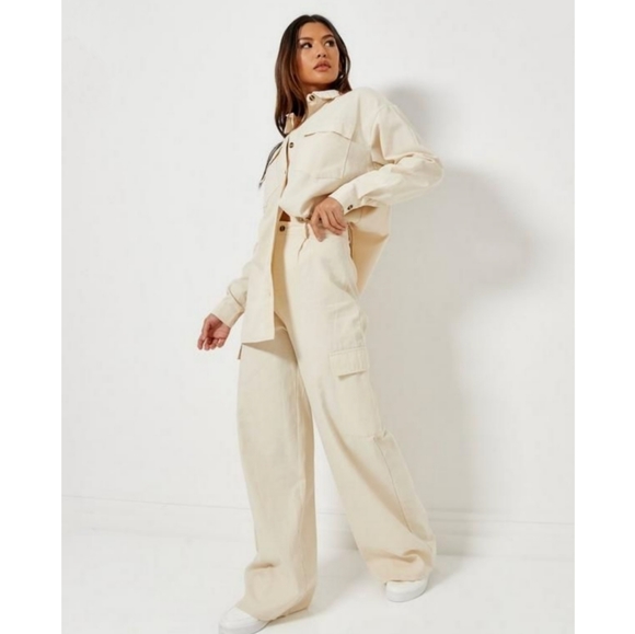 Missguided | Pants & Jumpsuits | Tall Missguided Wide Leg Cargo Trouser ...